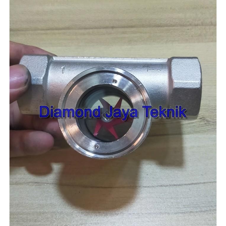Jual Flow Indicator Sight Glass 3/4" DN20 Drat/ Impeller flow indicator ...
