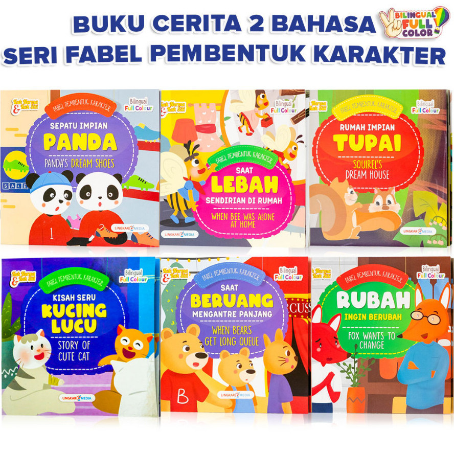 Jual Buku Cerita Anak Bergambar / Buku Dongeng Anak Bergambar Bilingual ...