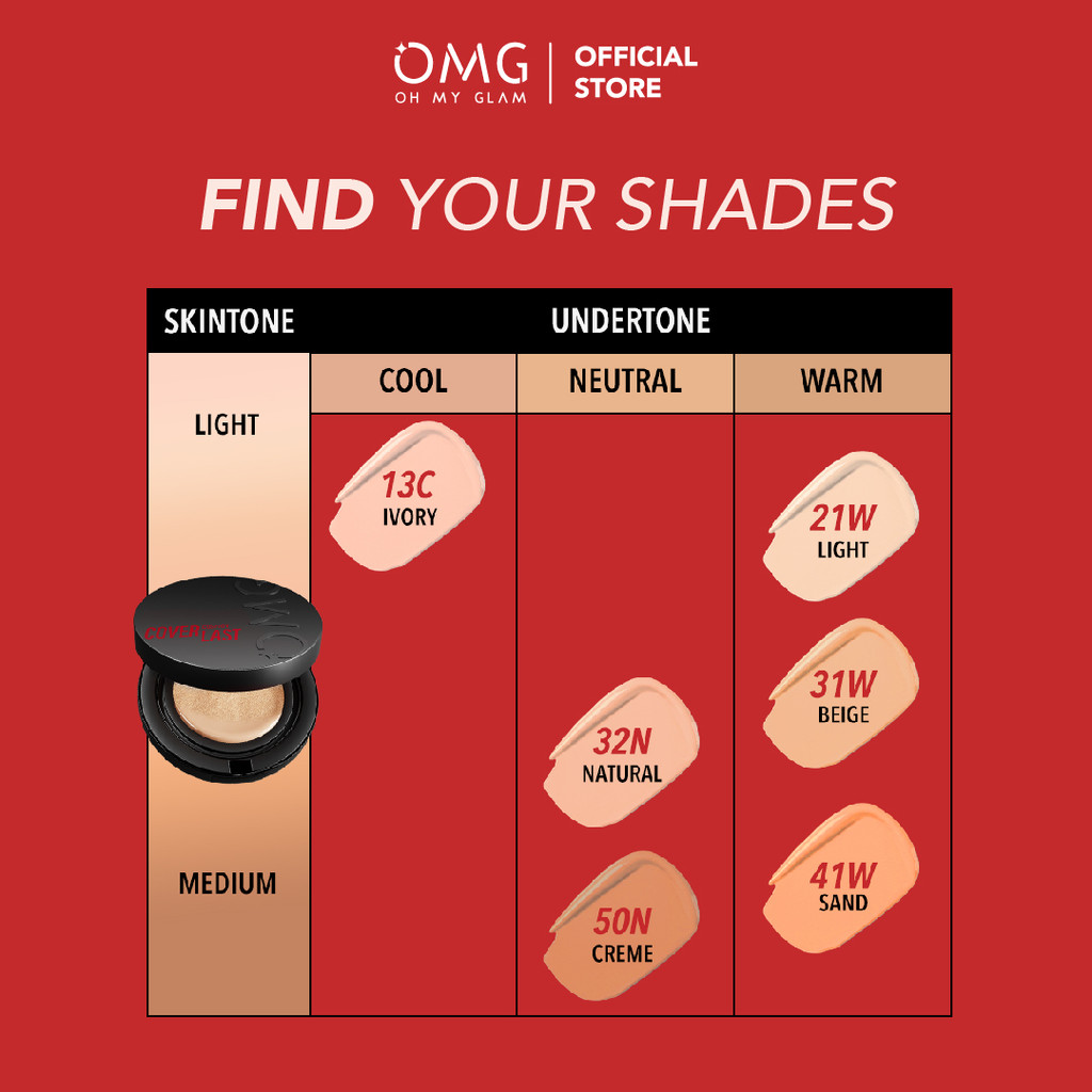 Jual OMG Oh My Glam Coverlast Cushion 15g - Cushion Foundation ...