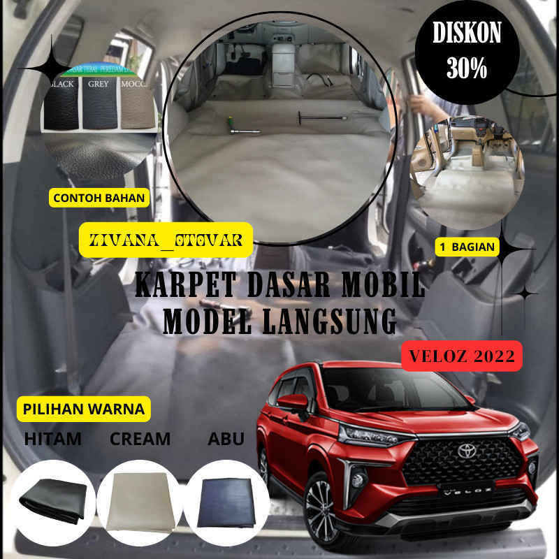 Jual Karpet Dasar Mobil Premium Tanpa Sambungan Model Langsung VELOZ ...