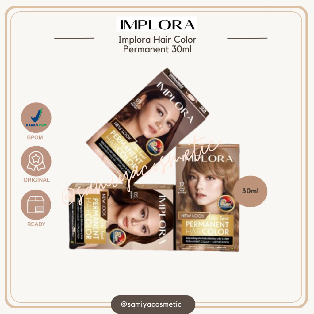 Jual Implora Hair Color Permanent 30ml | Shopee Indonesia