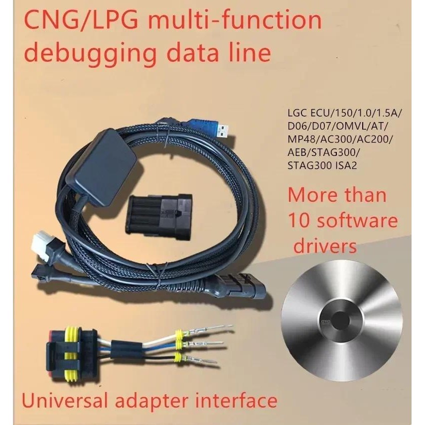 Jual CNG LPG Interface Cable For S-tag AC AEB D06 OMVL ECU | Shopee ...