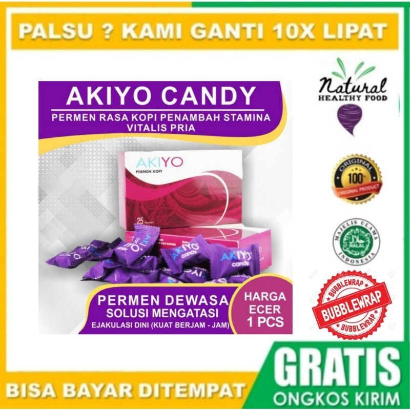 Jual PAKET JOSS Akiyo Ecer 1 Pcs - Permen Akiyo Candy Original | Shopee Indonesia