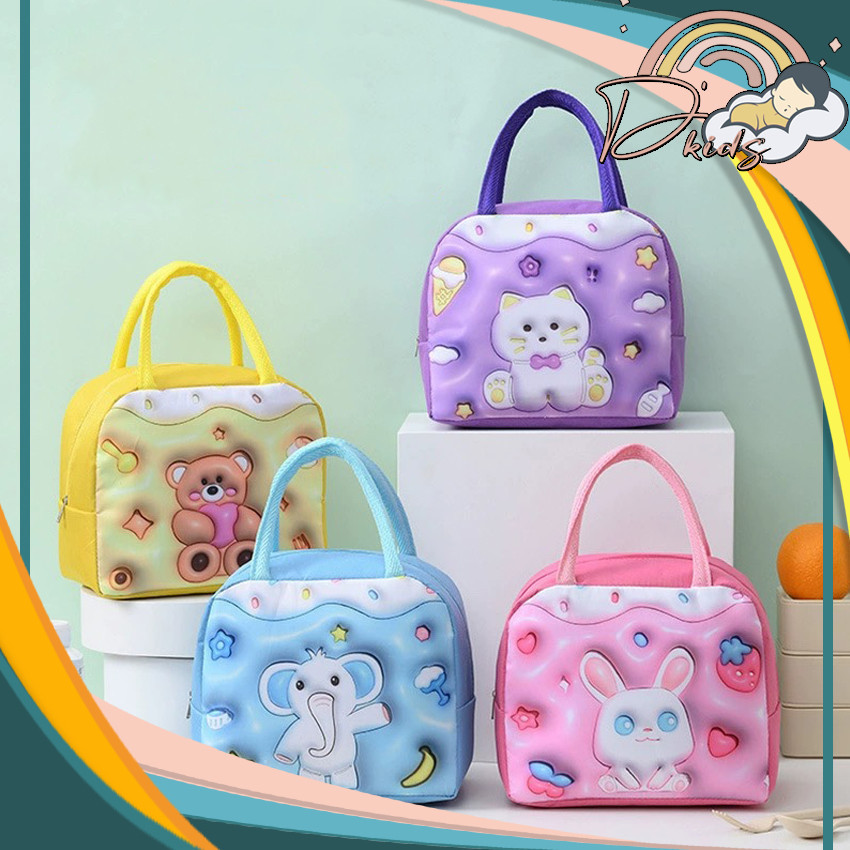 Jual DKIDS TB007 Tas Bekal Cooler Bag Asi Box Tas Makanan anak Karakter ...
