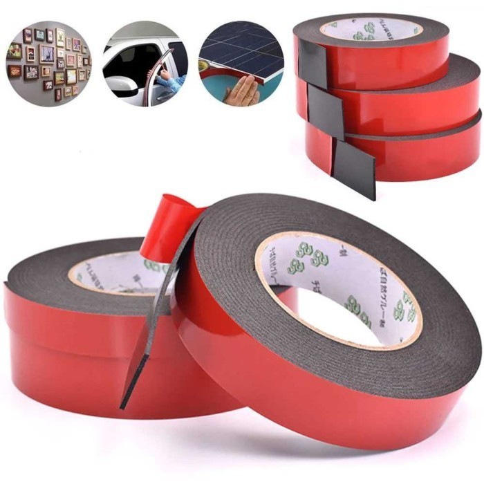 Jual TaffPack Double Tape Foam Isolasi Solatip Lakban Busa Hitam Lebar ...