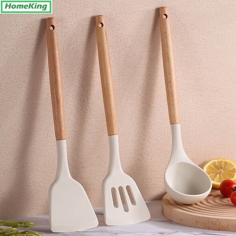 Jual Alat Spatula dan Sendok Dapur Silikon Tahan Panas/Alat Masak Dapur ...