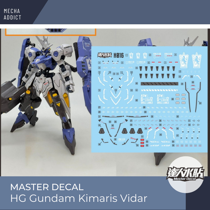 Jual Water Slide Decal HG Kimaris Vidar by Master Decal | Shopee Indonesia