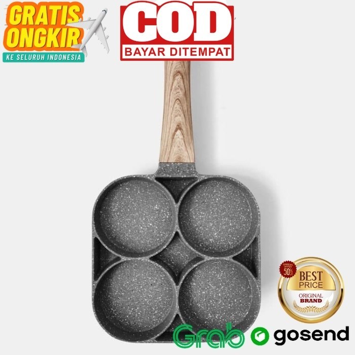 Jual Wajan Panci Cetakan Kue Telur Ceplok Dadar 4 In 1 Omelette Pan ...