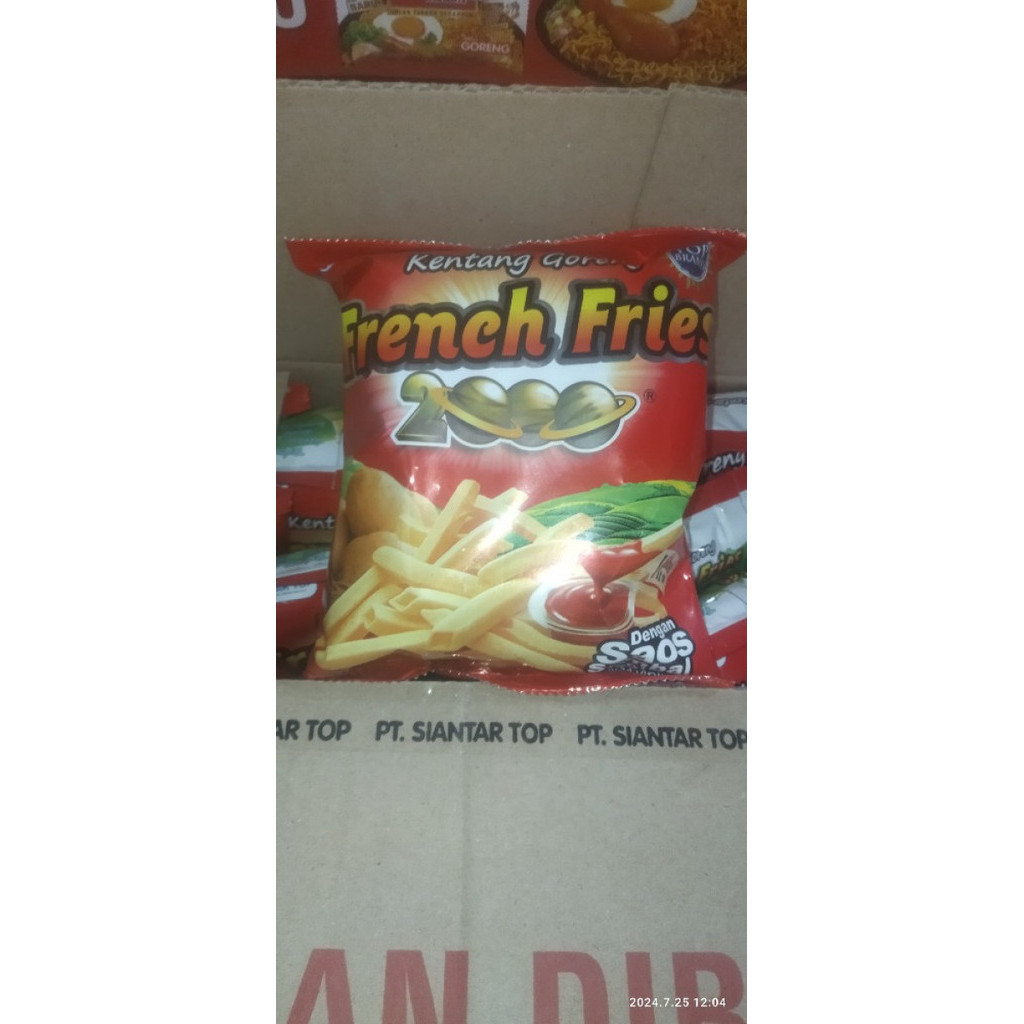 Jual French fries 2000 snack kentang goreng 24 gram | Shopee Indonesia