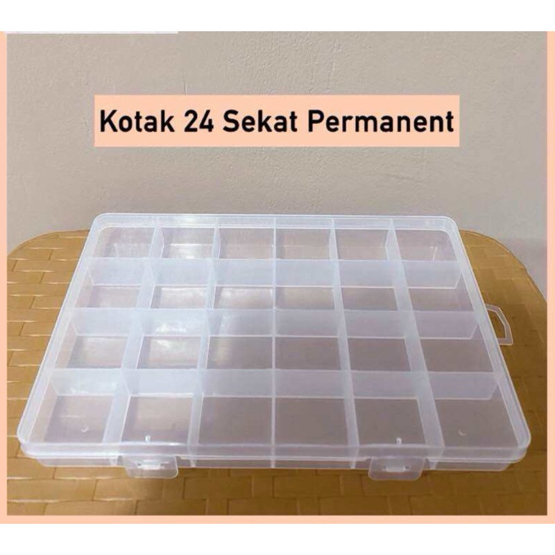 Jual JM Box kosong 24 sekat Harga 1 Biji Manik MOTE Import | Shopee ...