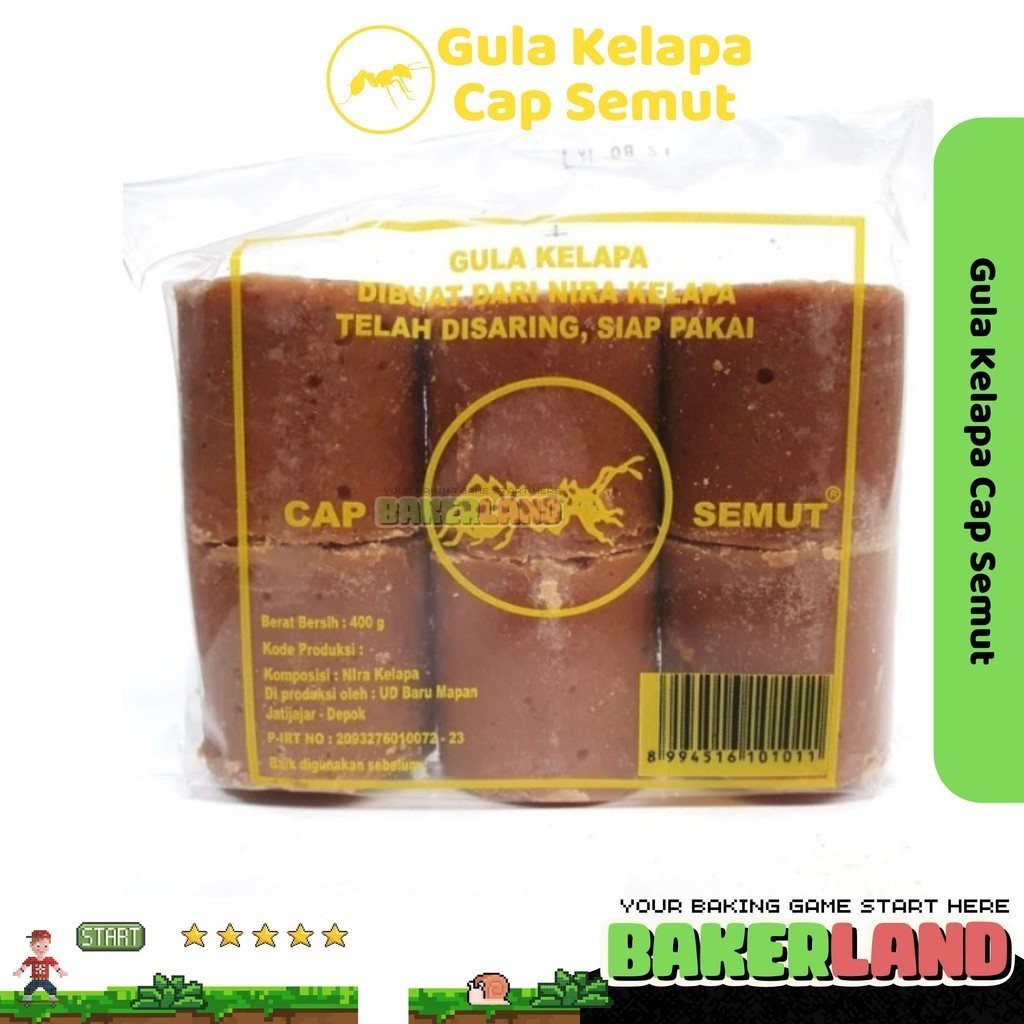 Jual Gula Kelapa Cap Semut/ Gula Merah Semut 400gr / Gula Merah Nira / Gula Aren Balok / Gula ...