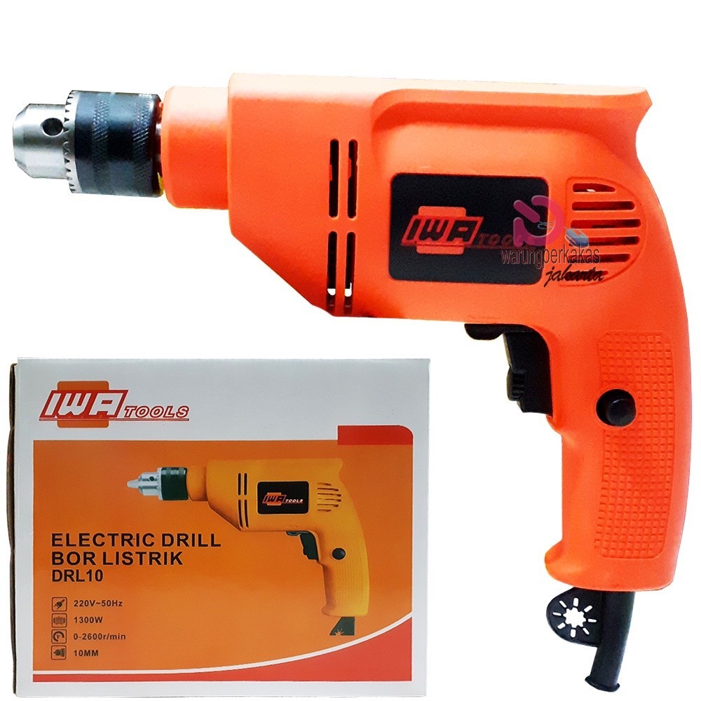 Jual Mesin Bor Tangan Listrik 10mm 10 mm IWA Bor Tangan Bolak Balik Hand Electric Drill ...