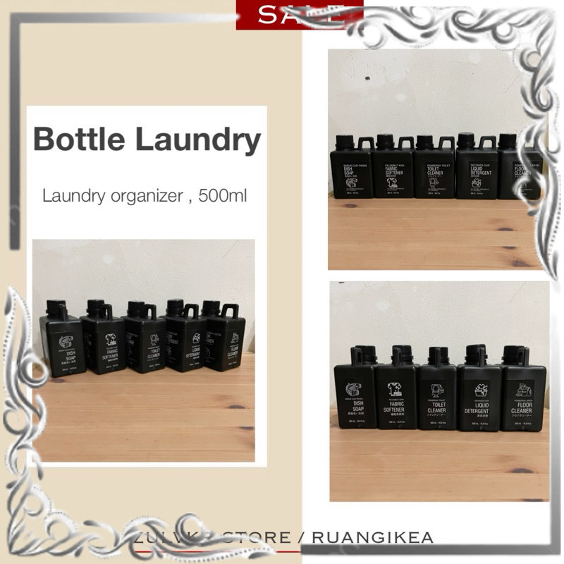 Jual [V4.2] Botol laundry aesthetic refill Botol Sabun Cair LAUNDRY ...