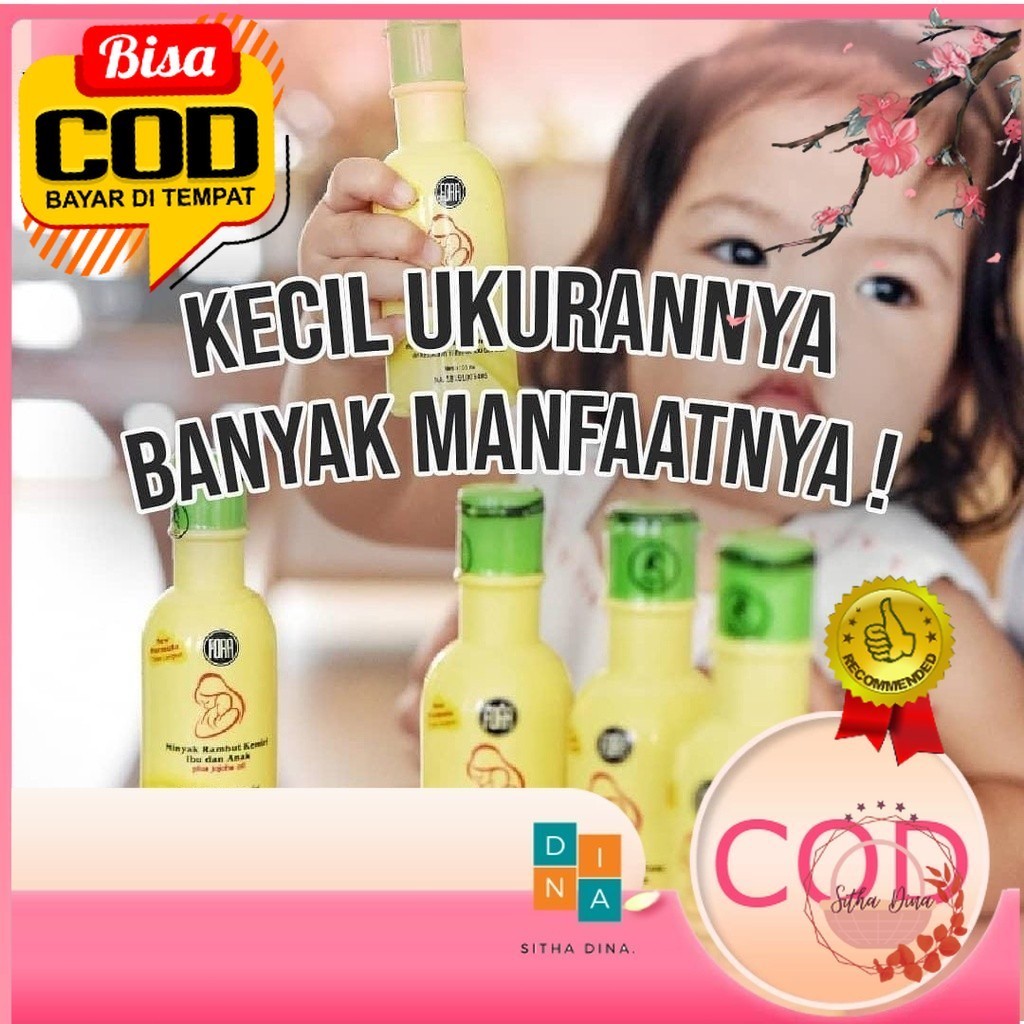 Jual FORA MINYAK KEMIRI PLUS JOJOBA OIL 65ML MINYAK RAMBUT IBU DAN ANAK ...