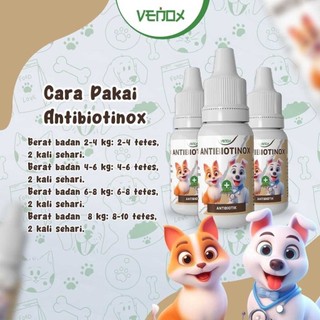 Jual ANTIBIOTINOX - Venox Obat Anti biotik Kucing Anjing Infeksi Virus ...