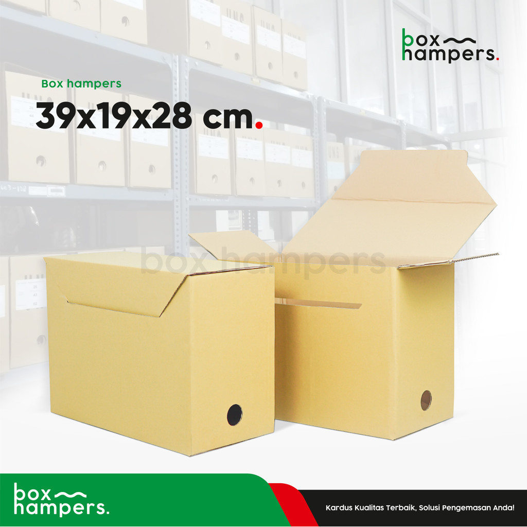Jual Box File 39x19x28 cm (slip+lakband) KardusFile/Filebox/FileBesar ...