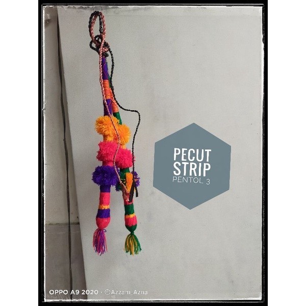 Jual Pecut Strip Pentol 3 / Pecut tari Anak / Pecut jaranan / pecut ...