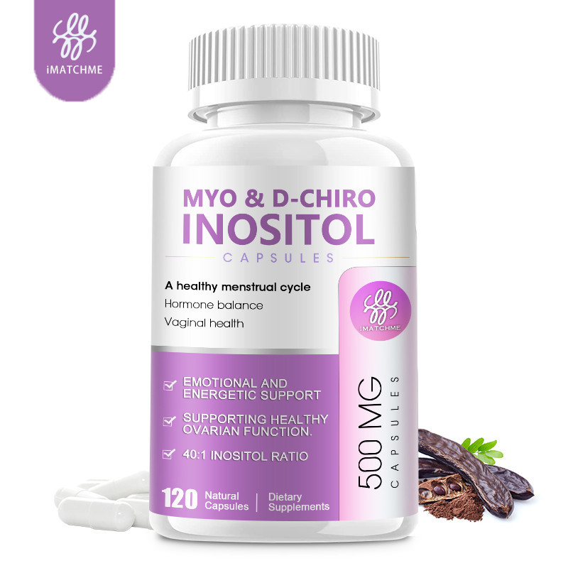 Jual iMATCHME Inositol Myo & D-Chiro 500mg Capsules with Folate Vitamin ...