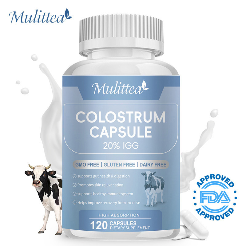 Jual Mulittea Colostrum 1000mg Probiotics Supplement Capsules 20% IgG ...