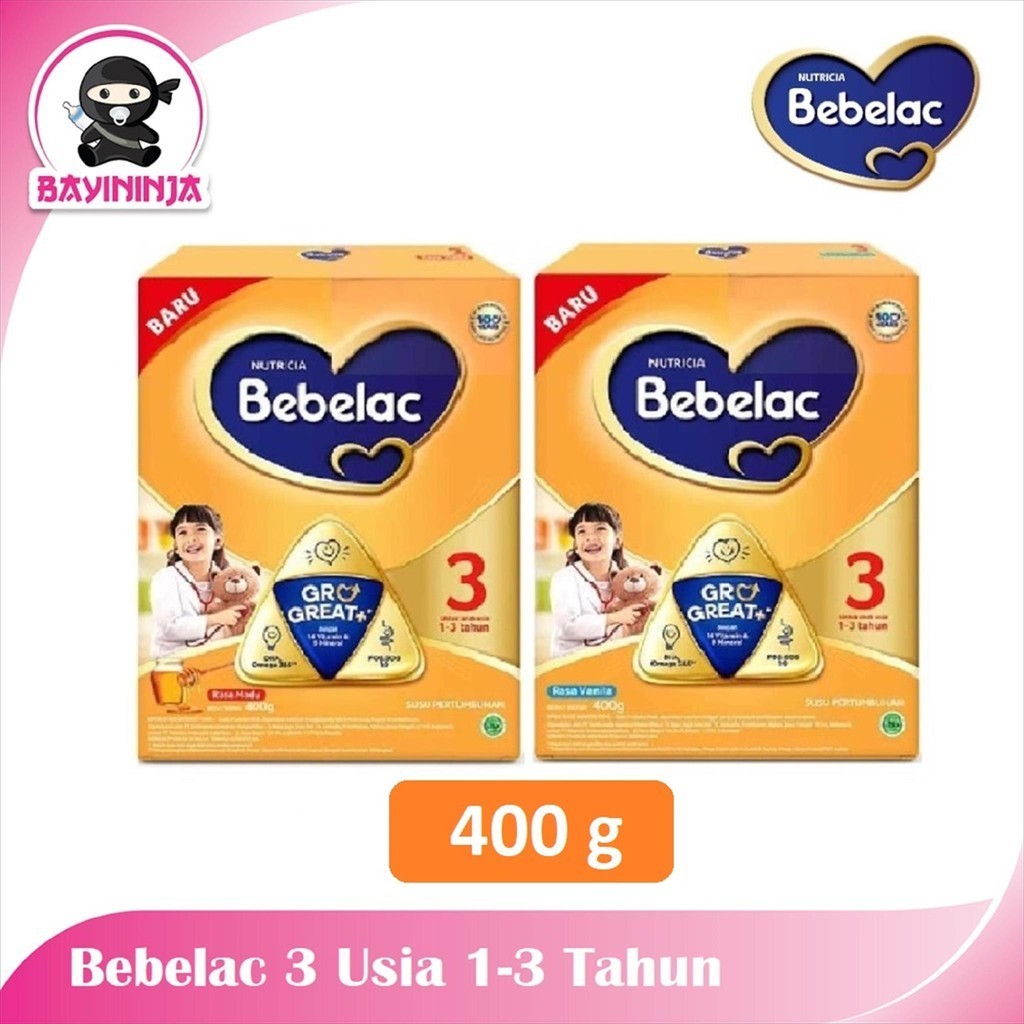 Jual Bebelac 3 Susu Pertumbuhan Anak Usia 1-3 Tahun 400 g | Shopee ...