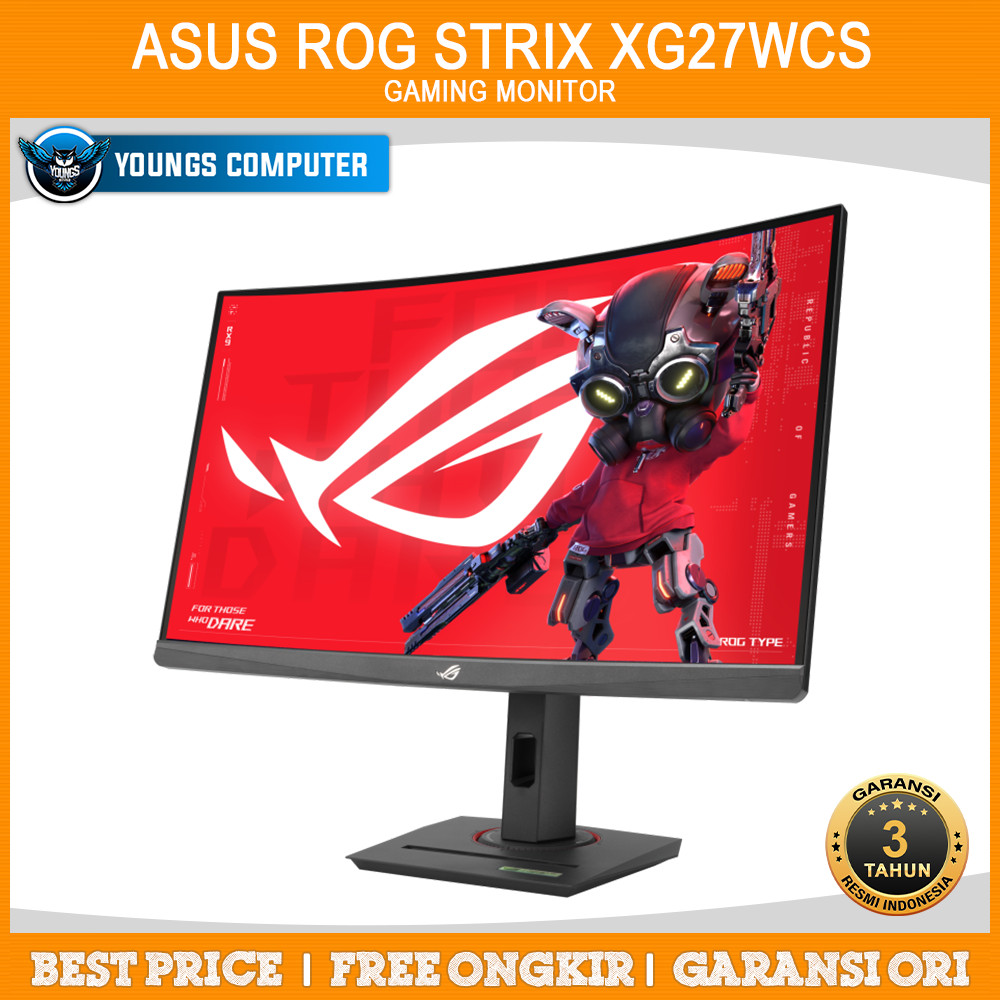 Jual LED ASUS ROG XG27WCS 27" Curve 2K Fast IPS 180Hz USB-C G-Sync ...
