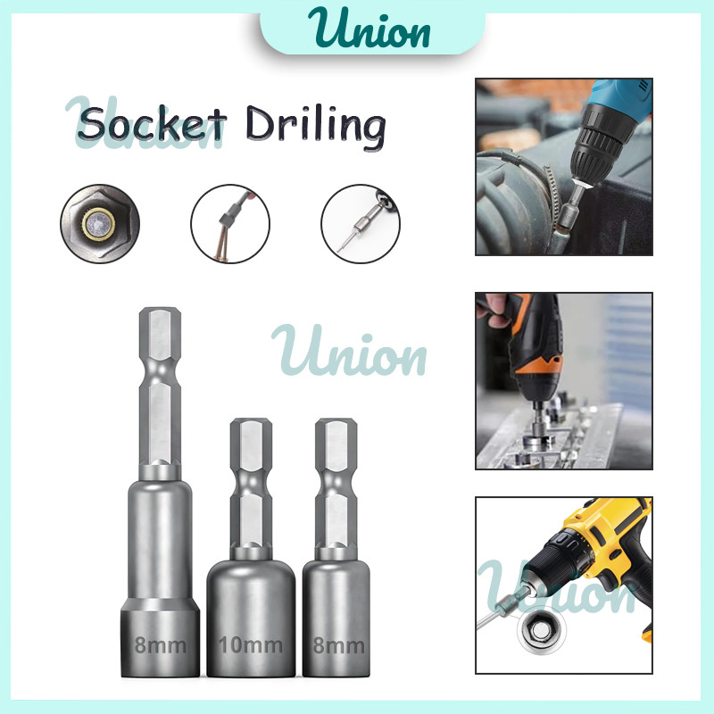 Jual Mata Bor Roofing Adapter Socket / Bor Roofing Magnetic Nut ...