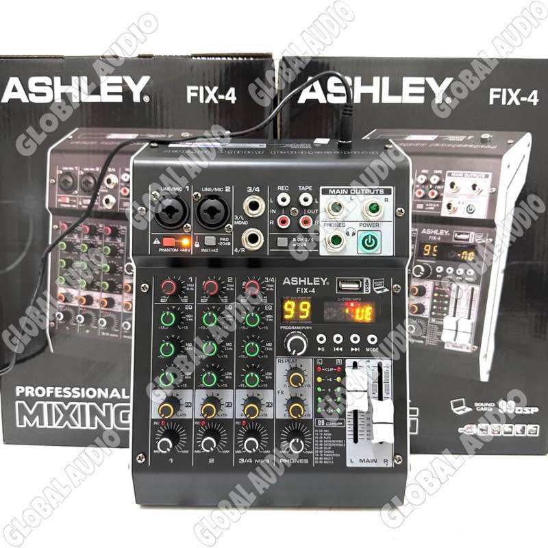 Jual Mixer Audio Ashley 4channel Fix 4 , Kpop 4 , Evolution 4 & SM 402 Original Ashley Fix4 ...