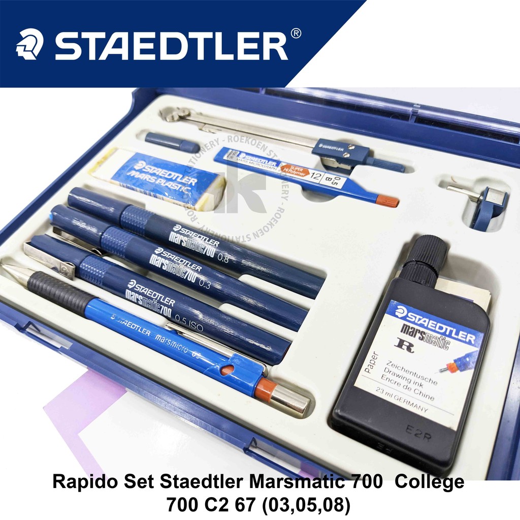 Jual Staedtler Marsmatic 700 College Rapido Set 700 C2 67 (0.3/0.5/0.8 ...