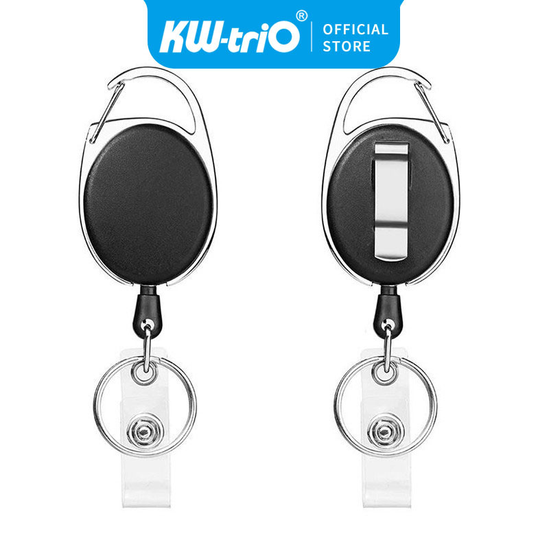 Jual ID CARD CARABINER/Retractable Keychain Flexible/Premium ID Card ...