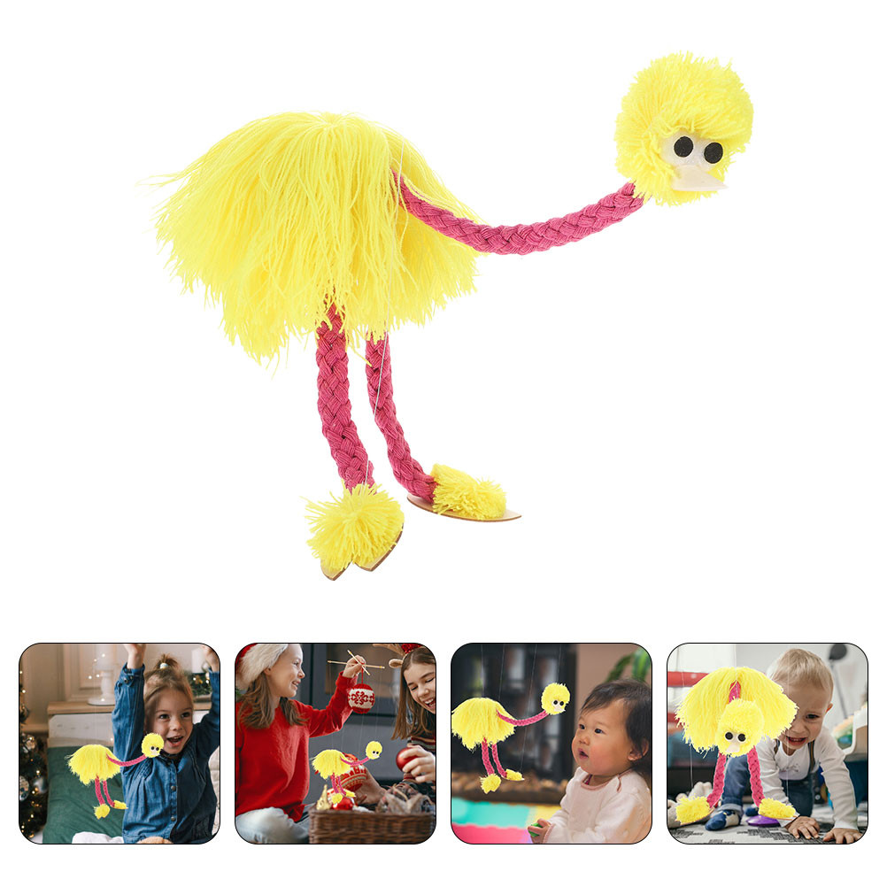 Jual Ostrich Marionette Plush Animals Puppet Kids Crafts for Hand ...