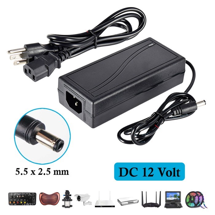 Jual Adaptor 12V Power Supply AC ke DC Lampu CCTV Router Pompa Ampli Murni 1A 3A 4A 5A 6A 7A 8A ...