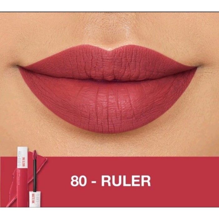 Jual MAYBELLINE Super Stay Matte Ink Liquid Matte Lipstick - 80 Ruler ...
