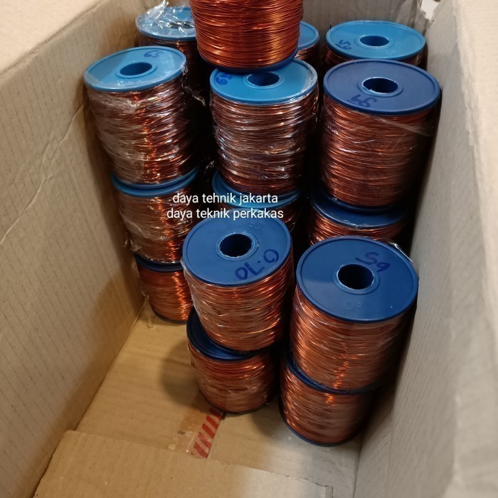 Jual kawat tembaga email 1mm 1kg wire Cooper tembaga gulung dinamo ...