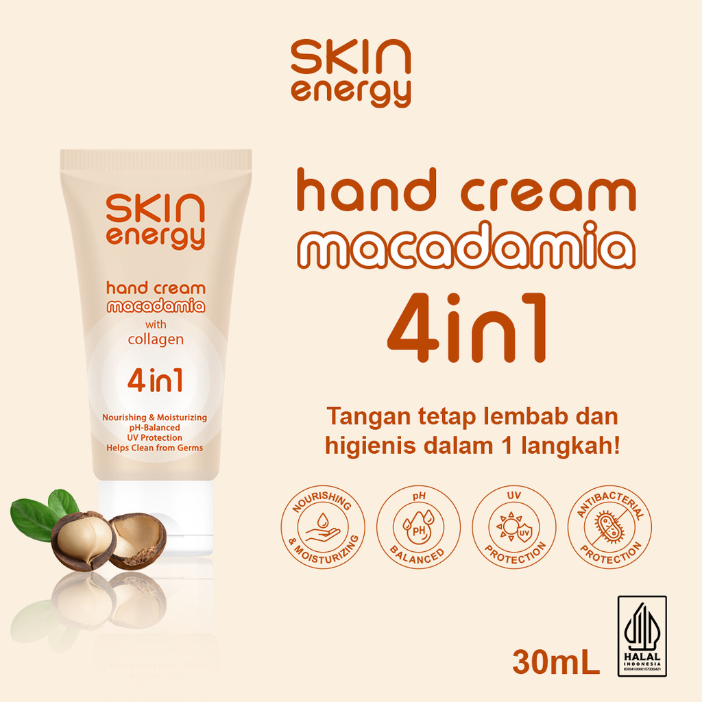 Jual Makarizo Skin Energy Hand Cream Macadamia 4in1 30mL | Shopee Indonesia