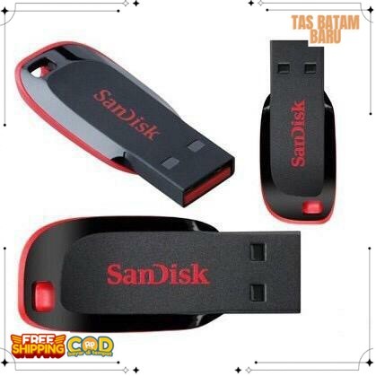 Jual SANDISK USB Flash disk 16 GB / Flash Drive Cruzer Blade CZ50 ORIGINAL tbb | Shopee Indonesia