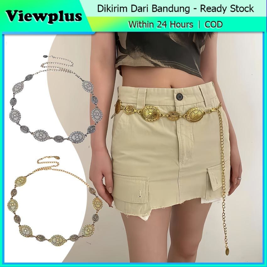 Jual Ikat Pinggang Wanita Rantai Metal Fashion Sabuk Rantai Wanita ...
