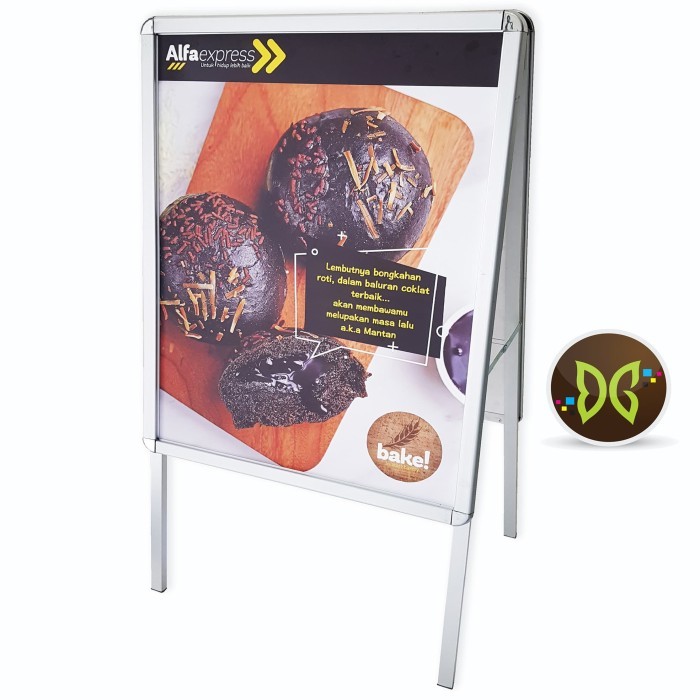 Jual SIGN BOARD FRAME/A SIGN BOARD/STANDING POSTER/SUDAH TERMASUK PRINT ...