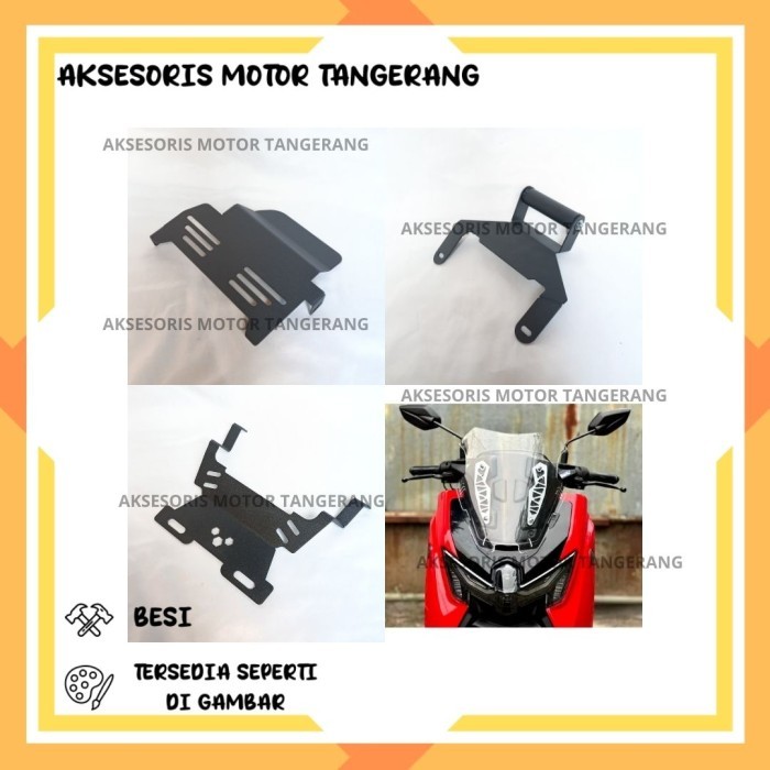 Jual BRACKET HOLDER GARNISH VISOR WINDSHIELD BREKET PLAT NOMOR COVER ...
