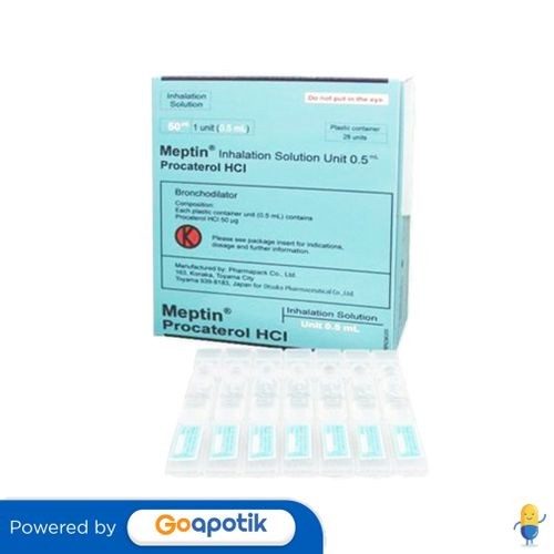 Jual Meptin Inhalation Solution 0.5 Ml Vial Box | Shopee Indonesia