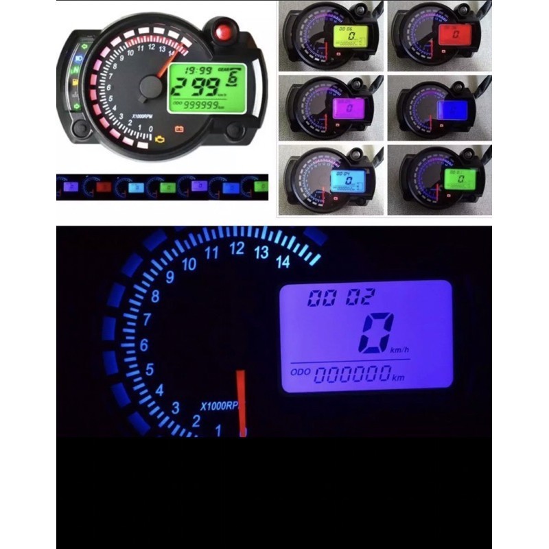 Jual Speedometer Digital Led Koso RX2N Kilometer Koso RX2n Digital ...
