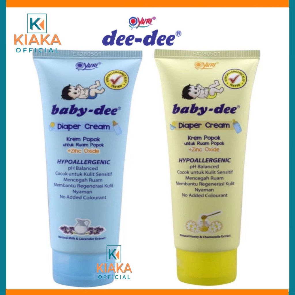 Jual Baby dee dee Diaper Cream Hypoallergenic 50 gr Krim Ruam Popok ...