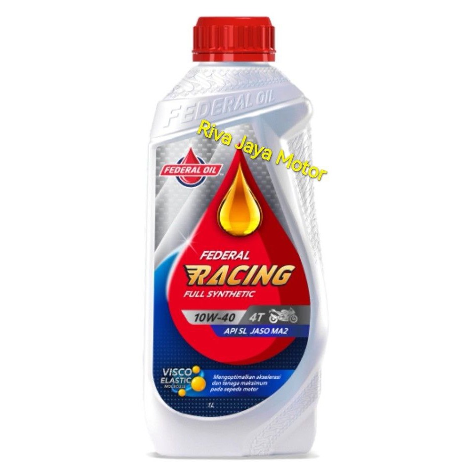 Jual Oli Federal Racing 4t 10w40 10w-40 1 Liter 1L Original Motor Bebek ...