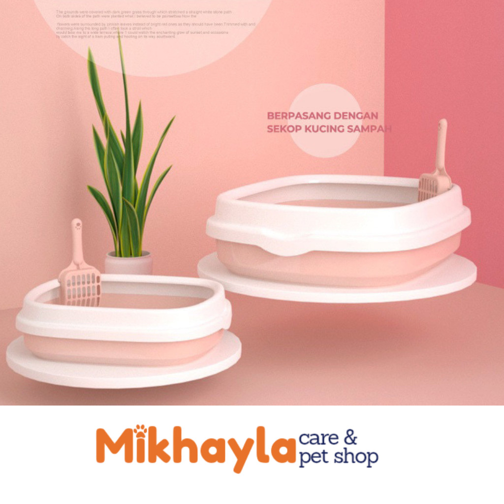 Jual Cat Litter Box bulat Besar + Free Serok bak pasir kucing | Shopee ...