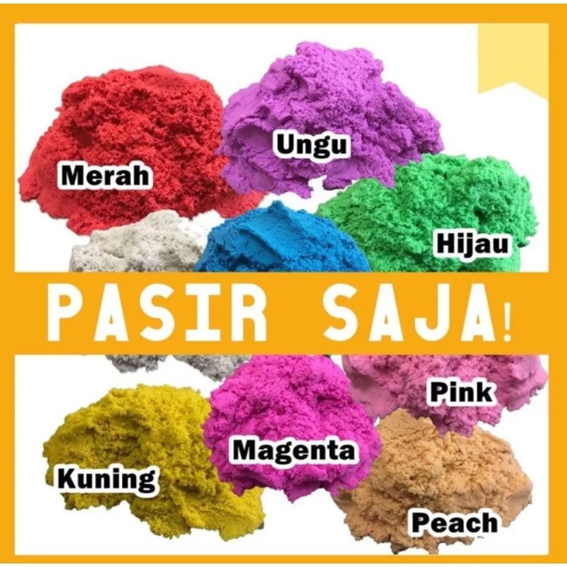 Jual Mainan Anak Pasir Ajaib Pantai Edukasi Edukatif Anak Play Sand 1Kg ...