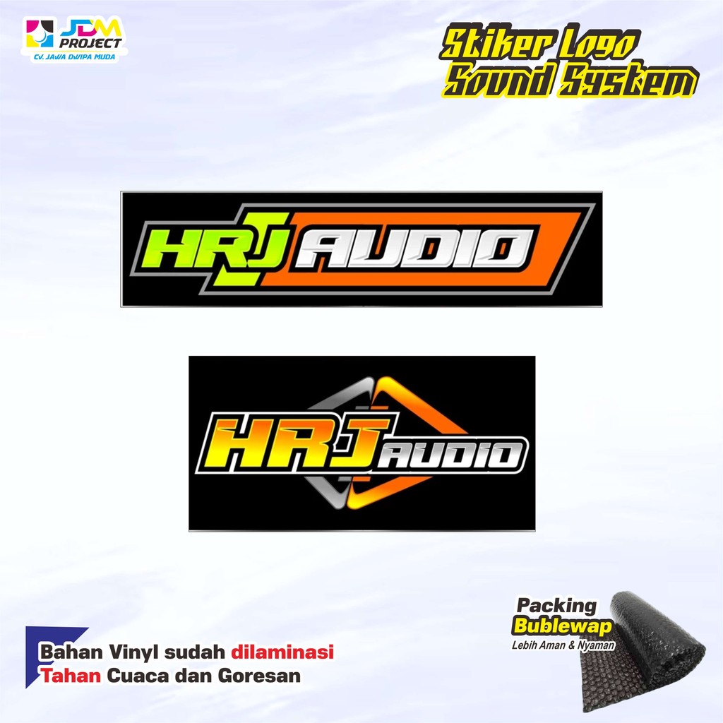 Jual JDM Project - Stiker HRJ Audio Sound System Vynil Anti Air ...