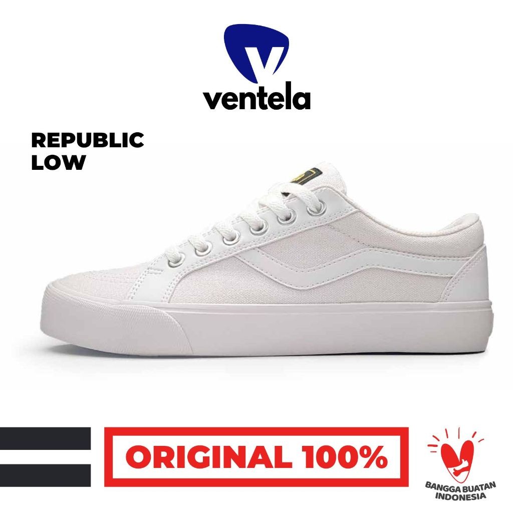 Jual Rp 1 Rupiah VENTELA Sepatu Ventela Republic White Low Original ...