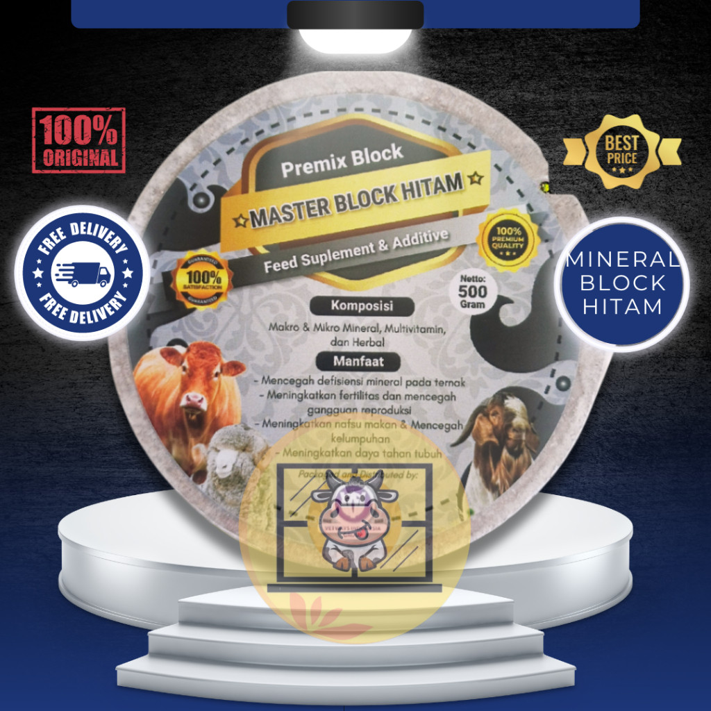 Jual MASTER BLOK HITAM 500 GRAM - Mineral Blok Kambing Domba Masternya ...
