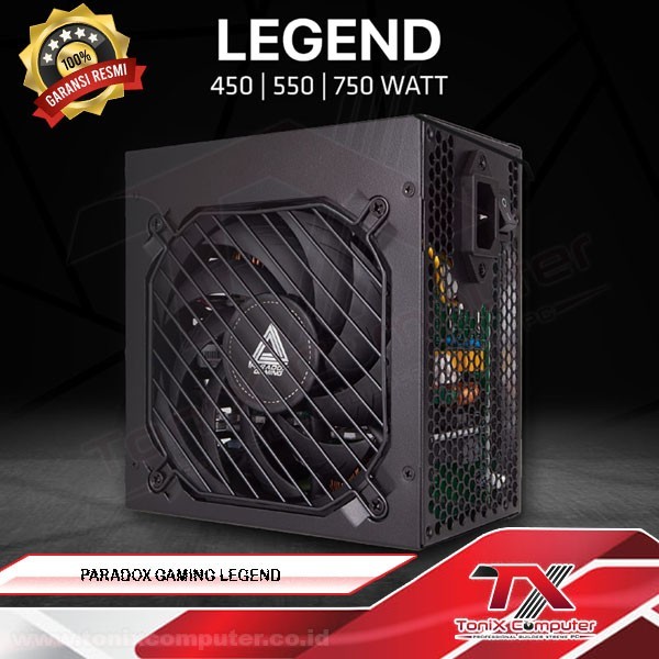 Jual PARADOX GAMING LEGEND 450W / 550W / 750W POWER SUPPLY | PSU PARADOX GAMING | Shopee Indonesia