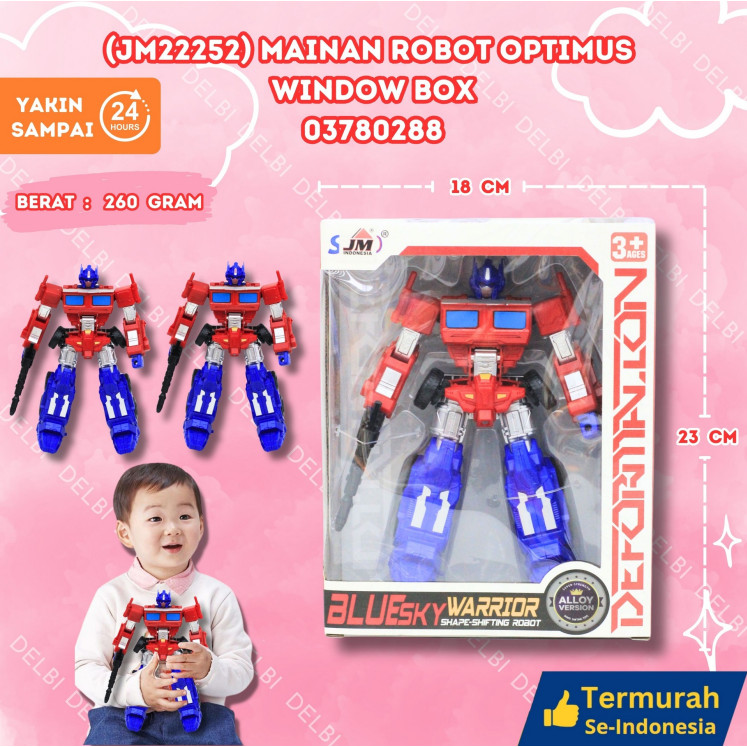 Jual MAINANKEI MAINAN ROBOT OPTIMUS PRIME DEFORMATION WARRIOR SHIFTING ...