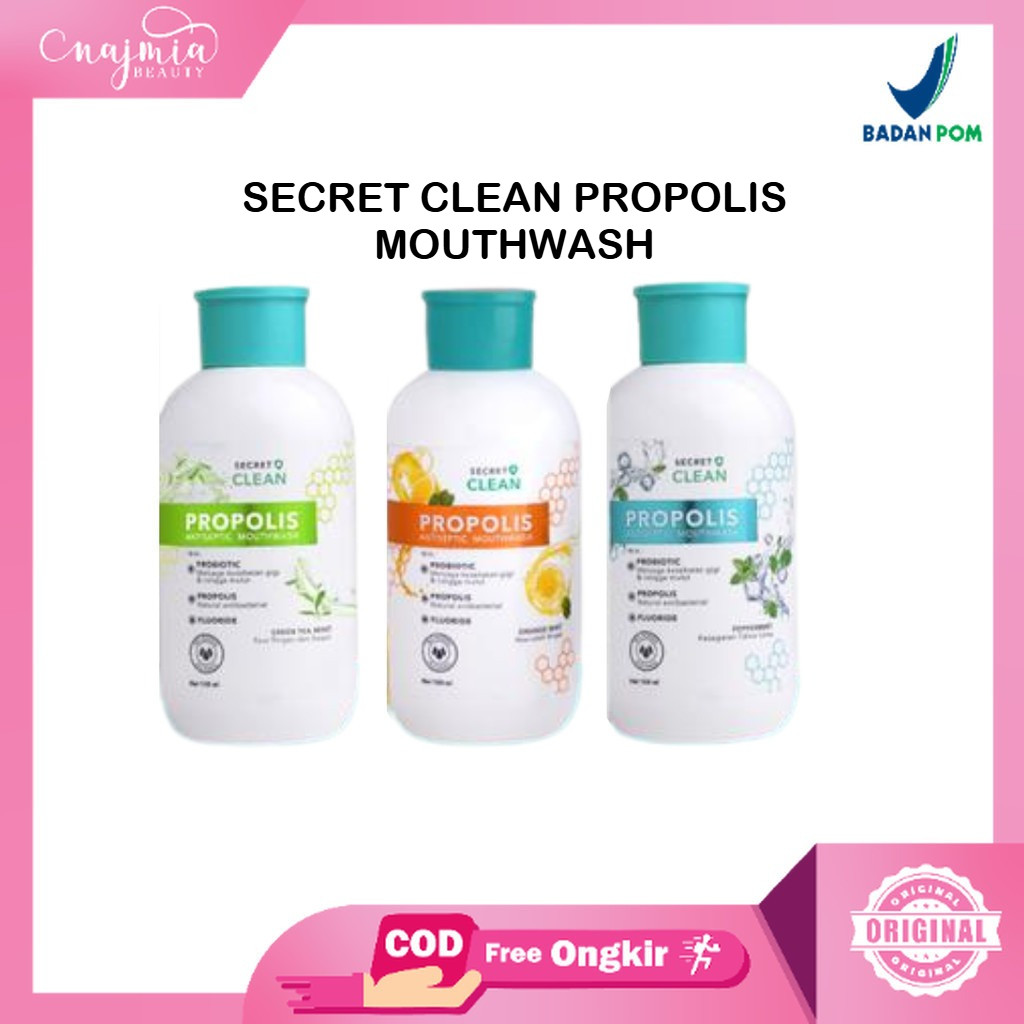 Jual Najmia - Secret Clean Propolis Antiseptic Mouthwash 150ML l Obat ...